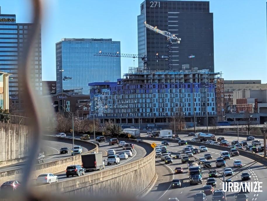 Photos: Next facet of Atlantic Station has topped out | Urbanize Atlanta